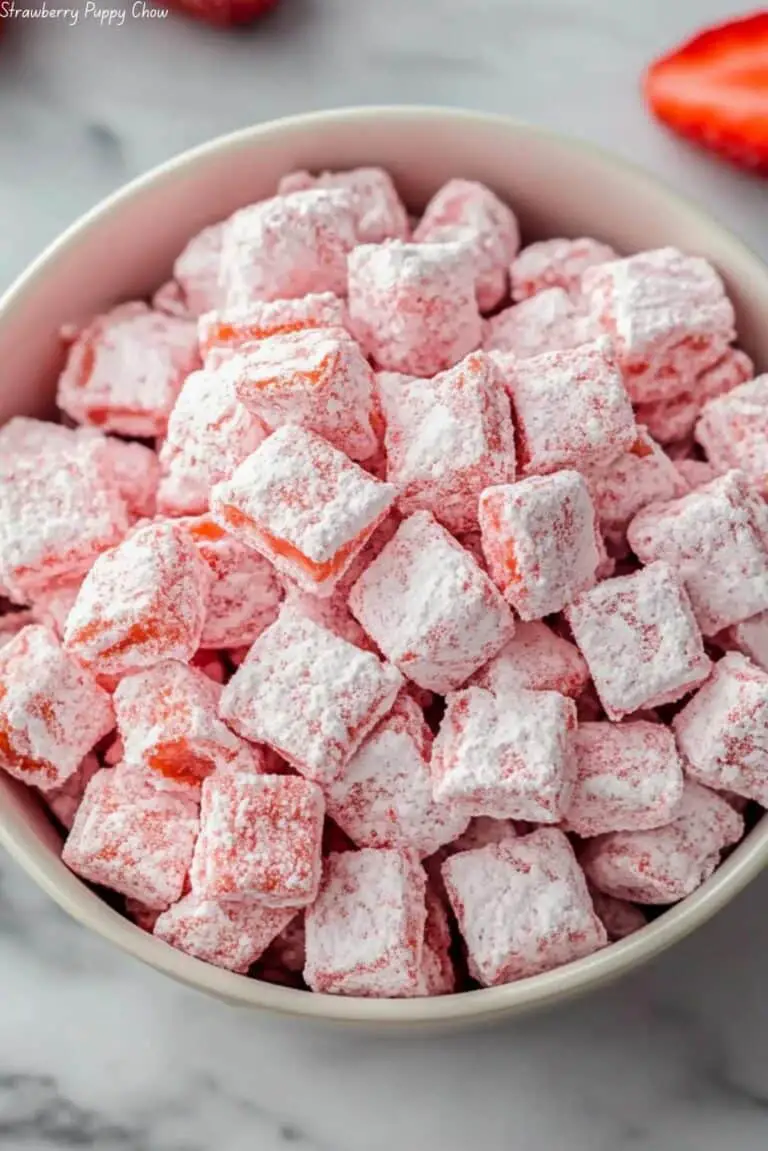Strawberry Puppy Chow | JustWorthi