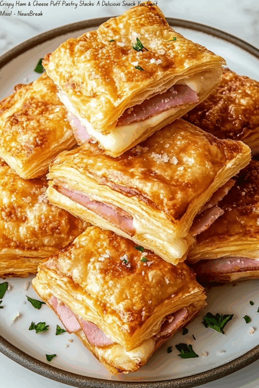 Crispy Ham & Cheese Puff Pastry Stacks: A Delicious Snack You Can't ...