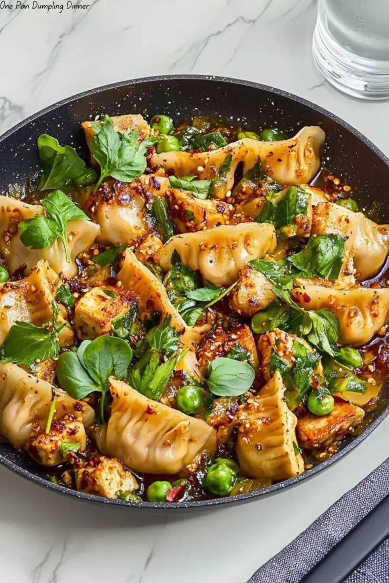One Pan Dumpling Dinner | JustWorthi