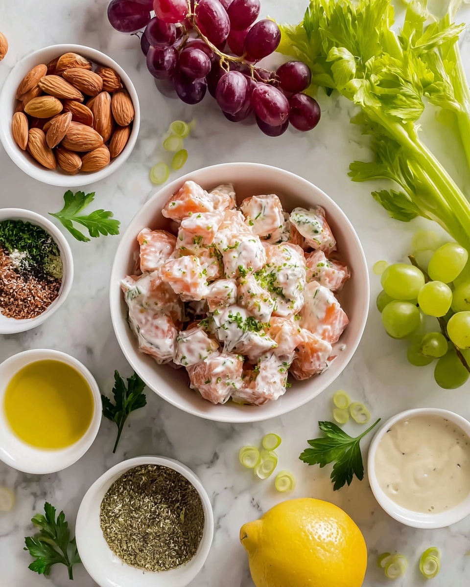 Healthy Chicken Salad with Grapes and Almonds | Fresh & Nutritious