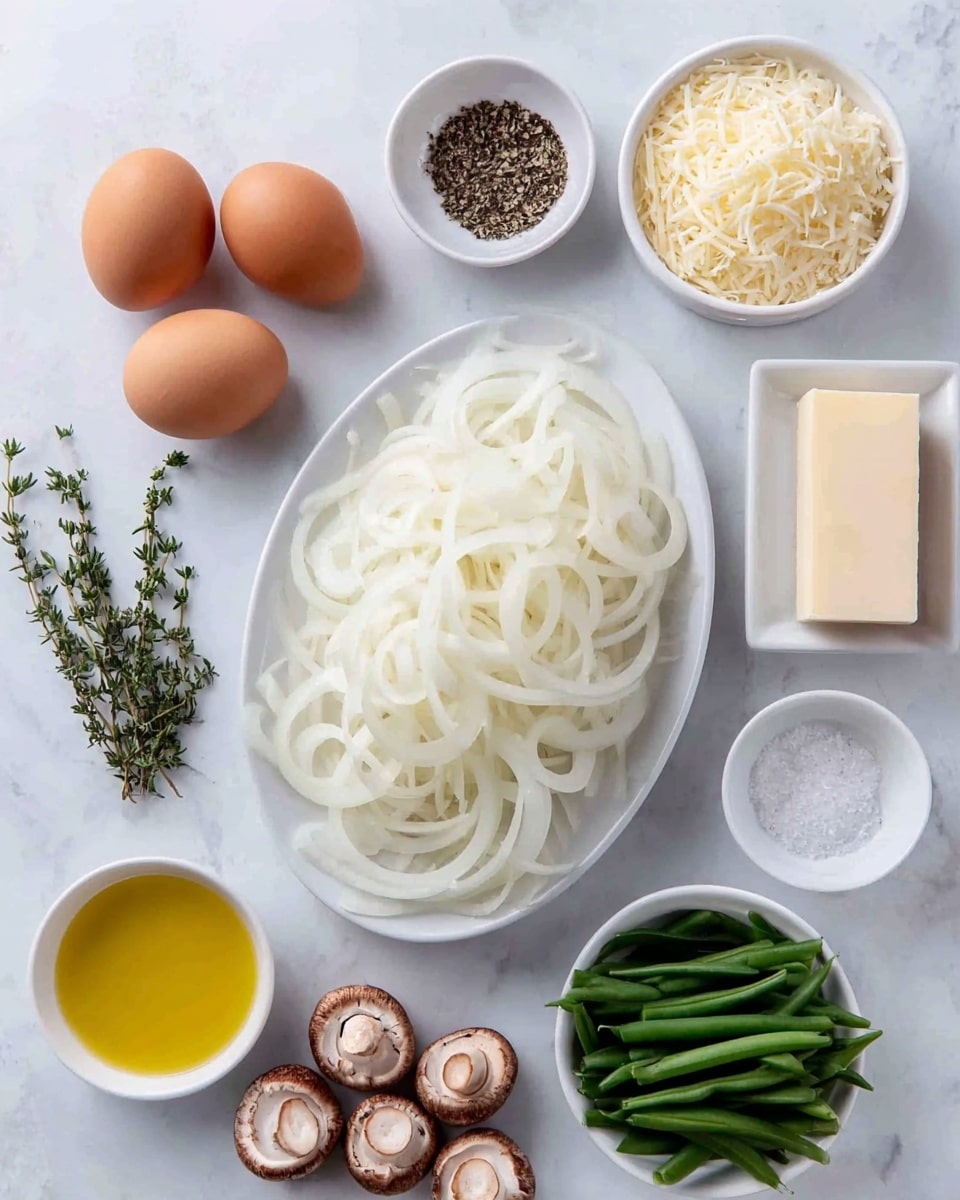 Healthy Green Bean Casserole with Crispy Onion Topping